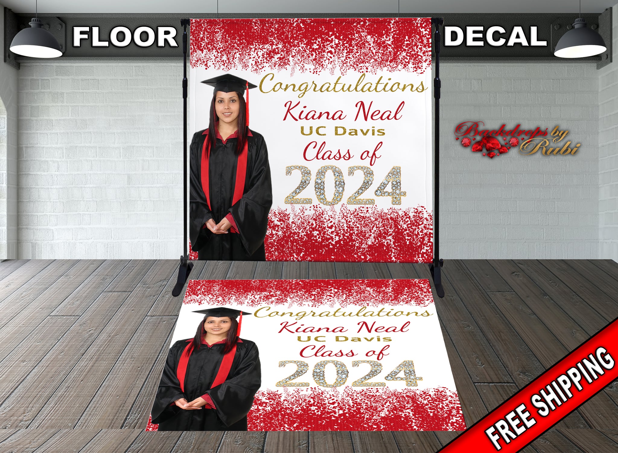Graduation Floor Decal, Sweet 16, Graduation Floor Decal, Class of 202 ...