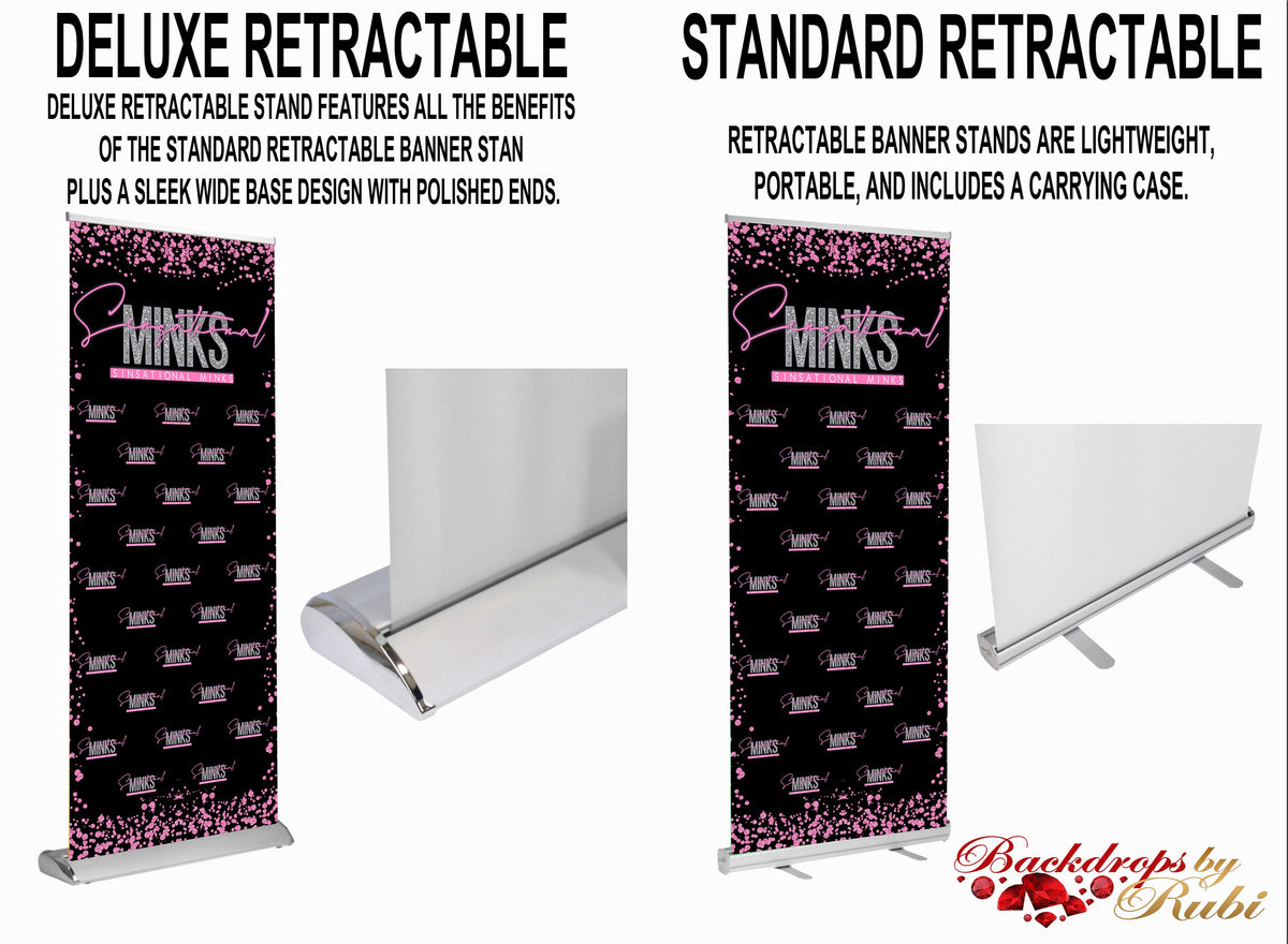 Retractable Logo Banner, Logo Step and Repeat Business Event Banner, T ...